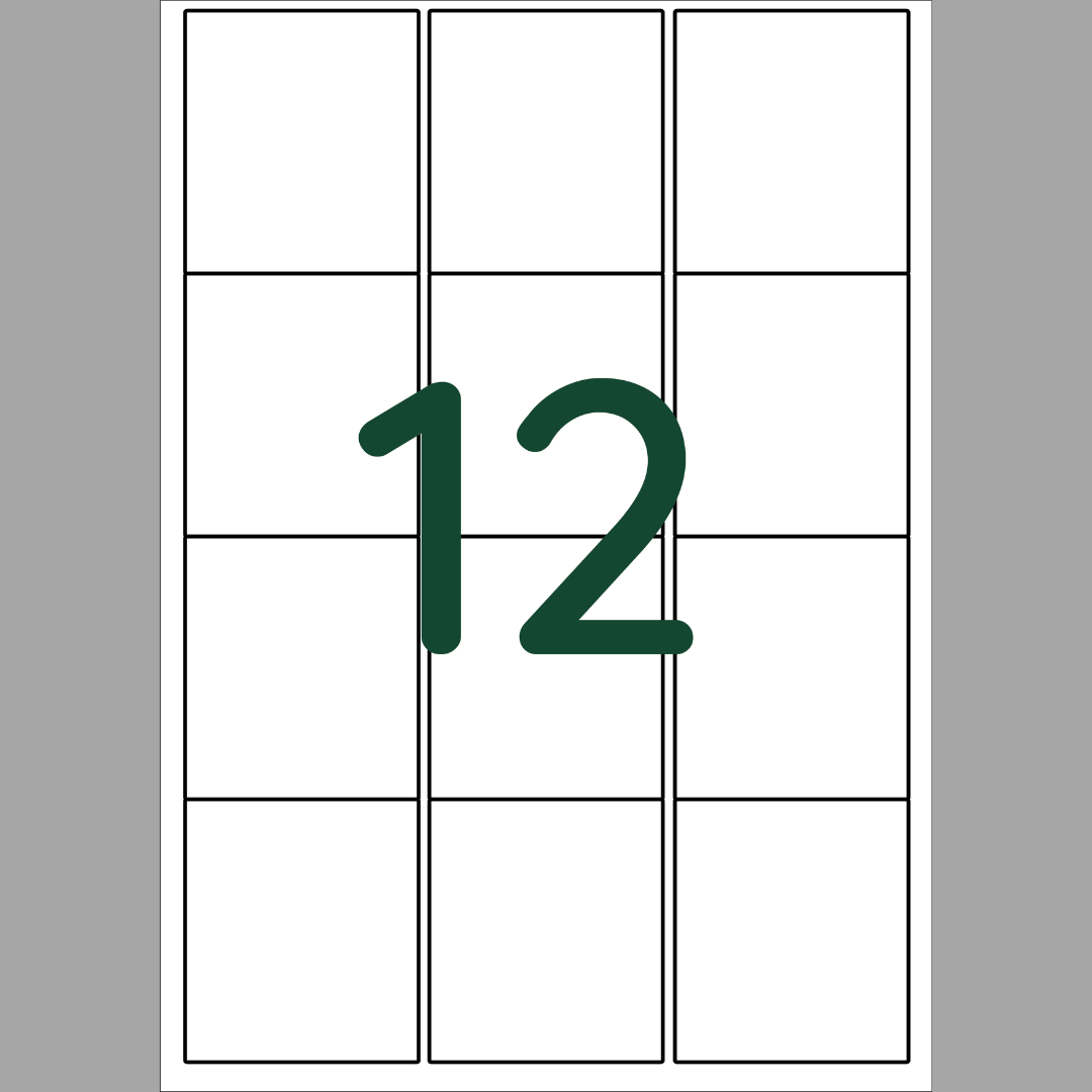12 Labels Per Sheet A4 Printer Labels Labels Zoo 12 Labels Per Sheet A4 Printer Labels Labels Zoo