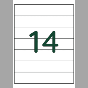 14 Labels Per Sheet - A4 Printer Labels | Labels Zoo