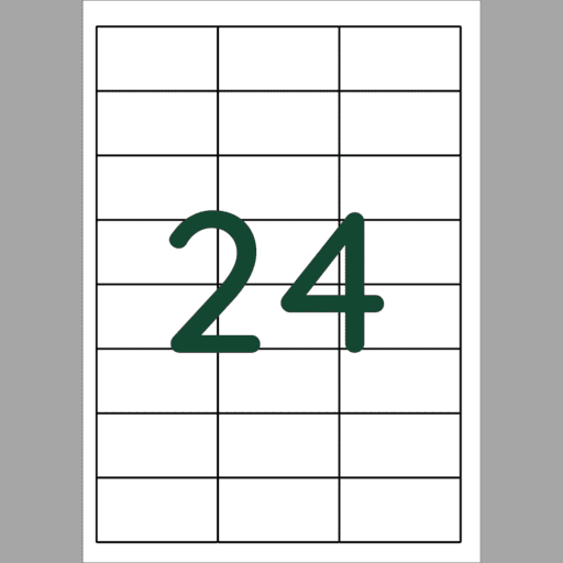 24 Labels Per Sheet - A4 Printer Labels | Labels Zoo