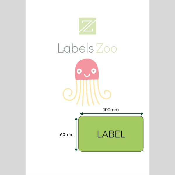 Double Integrated Labels – 65 x 95mm | Labels Zoo