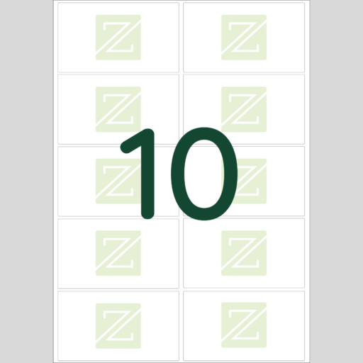 10 Per Sheet – Printer Labels | Labels Zoo